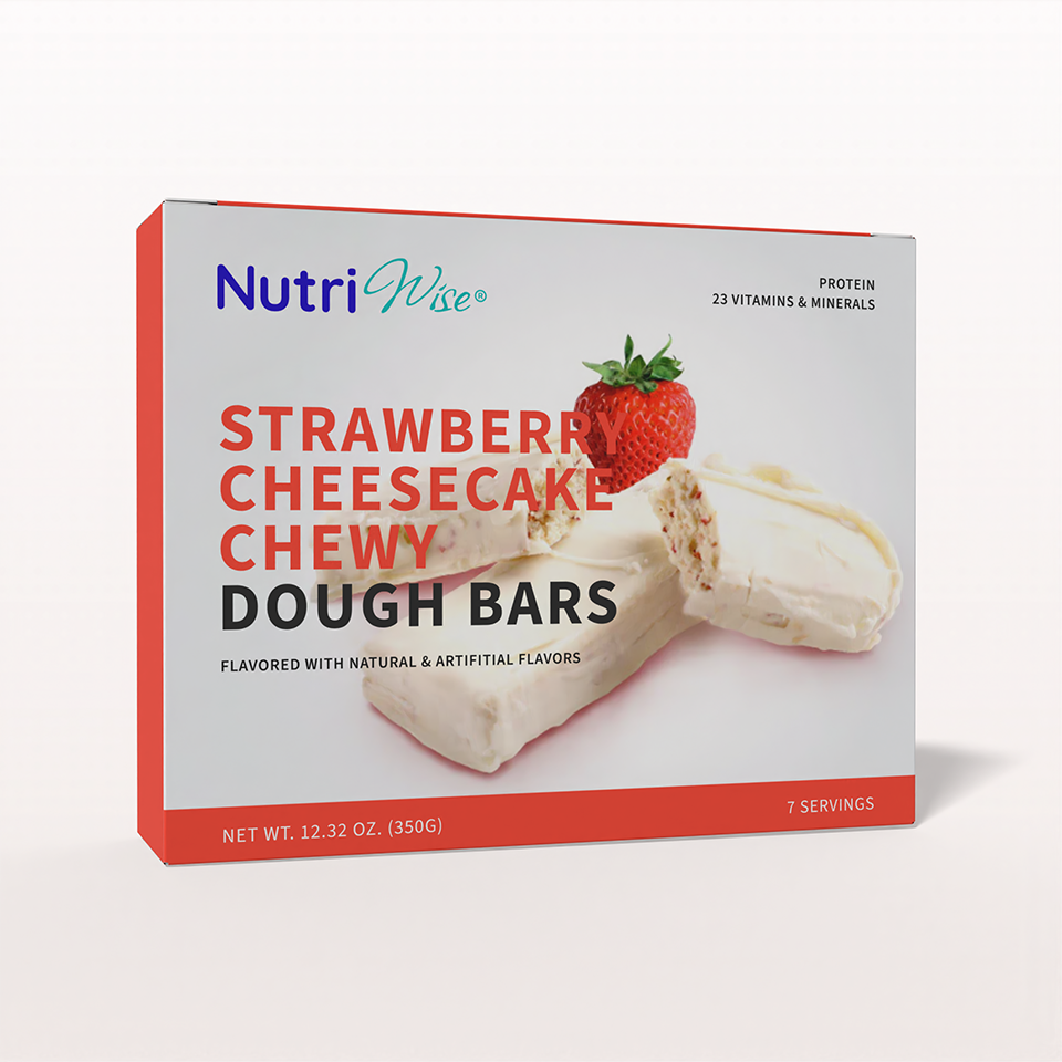 Nutriwise Strawberry Cheesecake Chewy Dough High-Protein Bars (7ct) – NutriWise