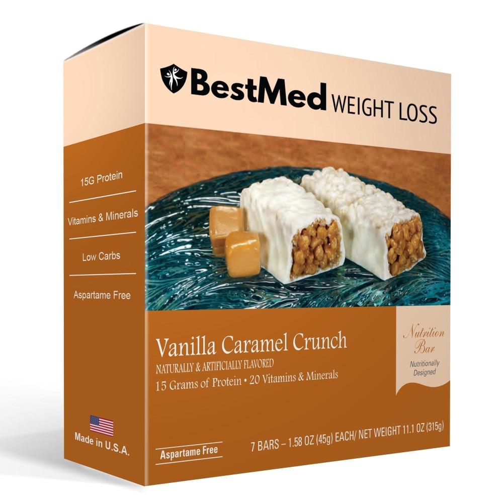 BestMed Meal Replacement Protein Bar, Vanilla Caramel Crunch (7ct) – NutriWise