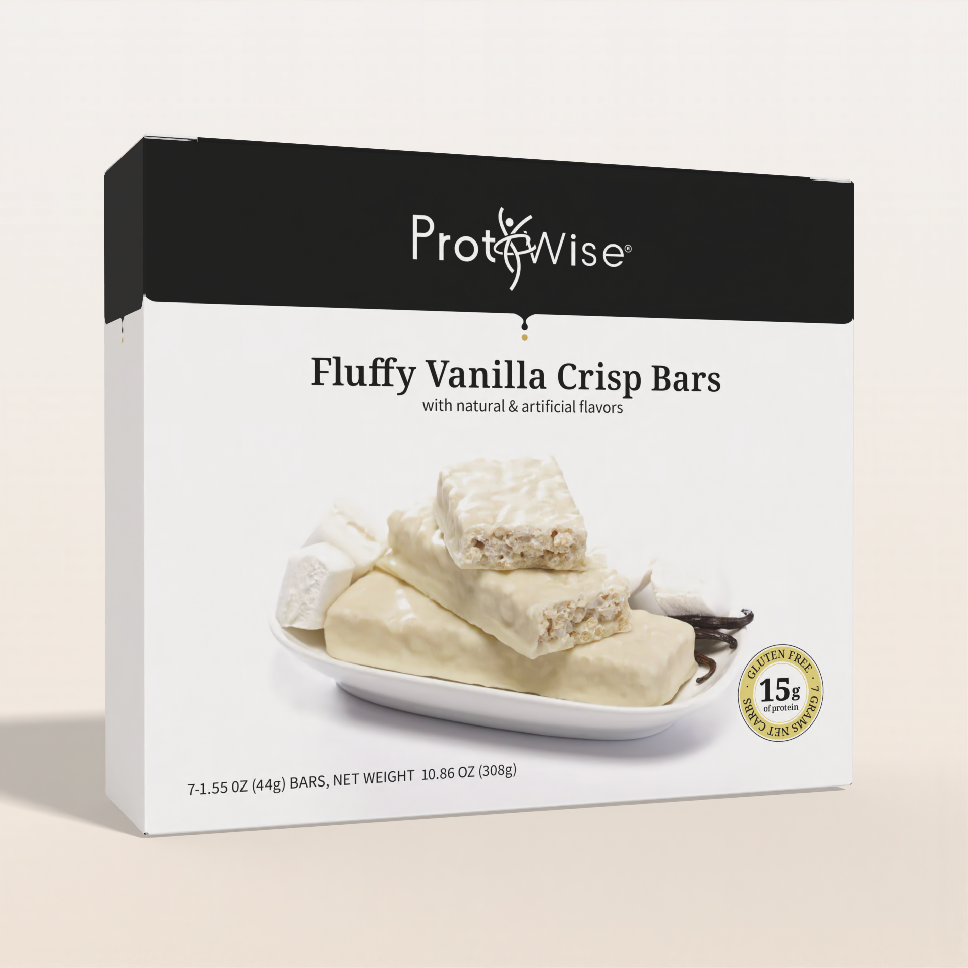 ProtiWise Fluffy Vanilla Crisp High-Protein Bars (7ct) – NutriWise