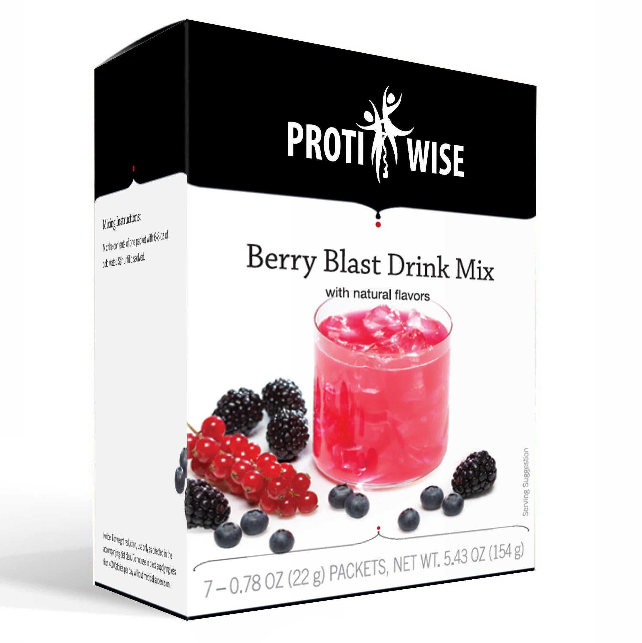 ProtiWise High-Protein Berry Blast Fruit Drink (7/Box) – NutriWise