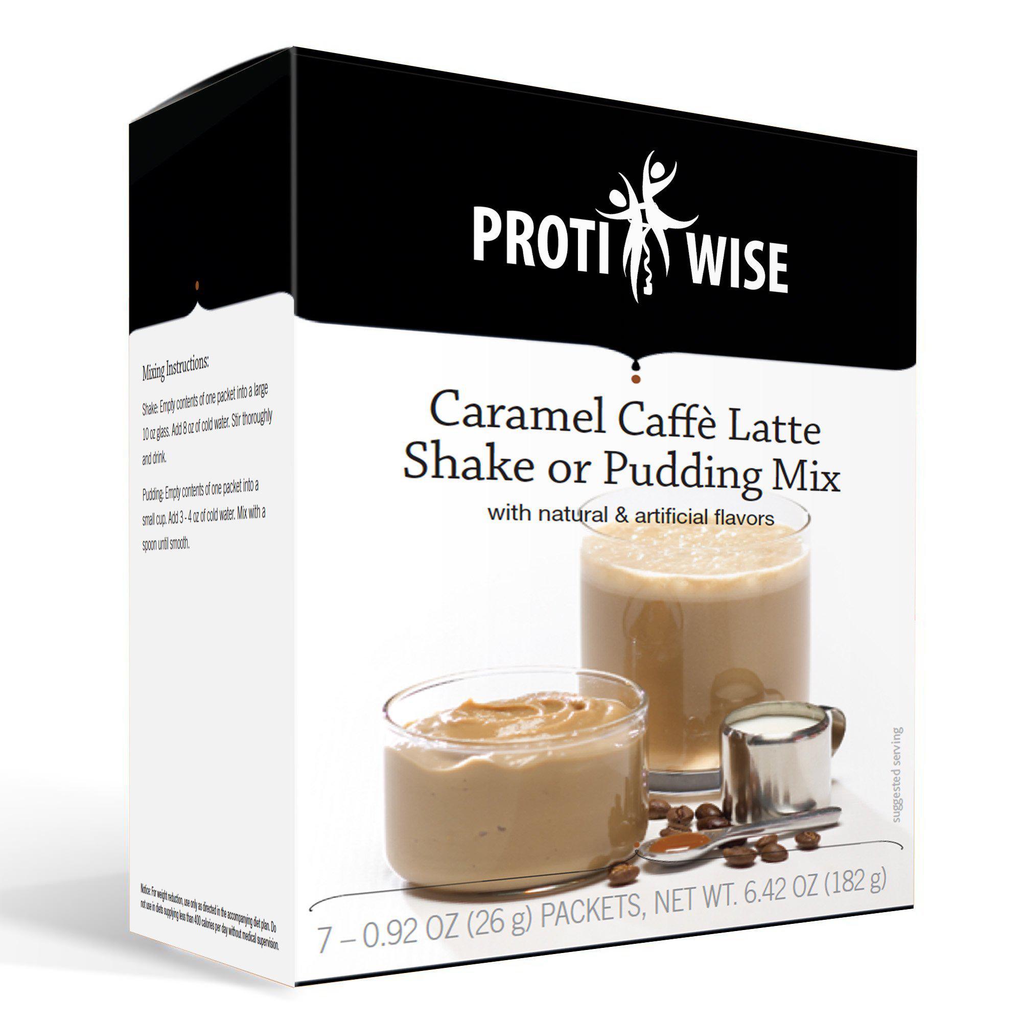 ProtiWise Caramel Latte Shake & Pudding (7/Box) – NutriWise