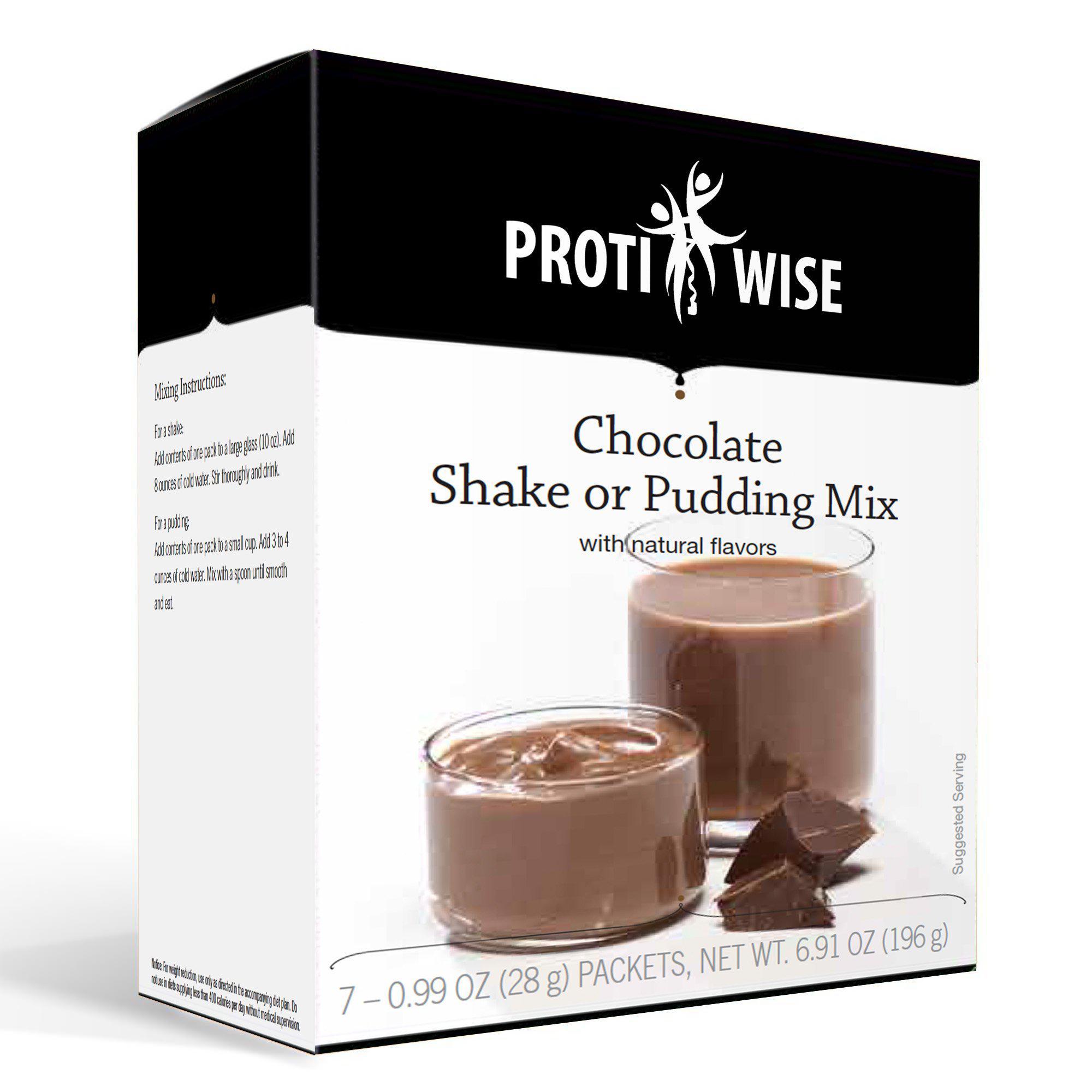ProtiWise Chocolate Shake or Pudding (7/Box) – NutriWise